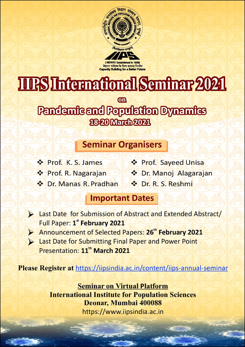 IIPS Seminar | International Institute for Population Sciences (IIPS)